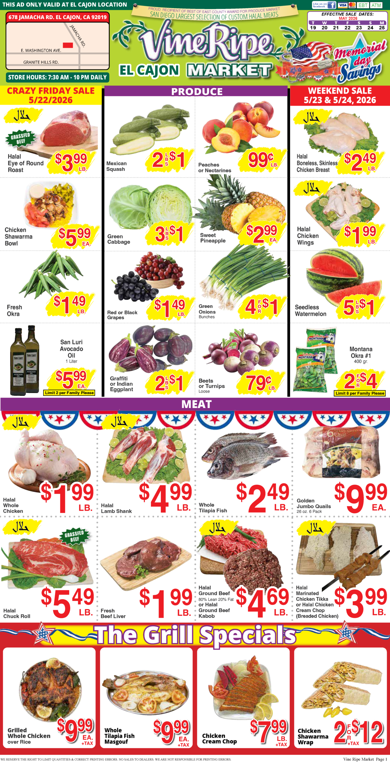 Weekly AD - vine ripe foods
